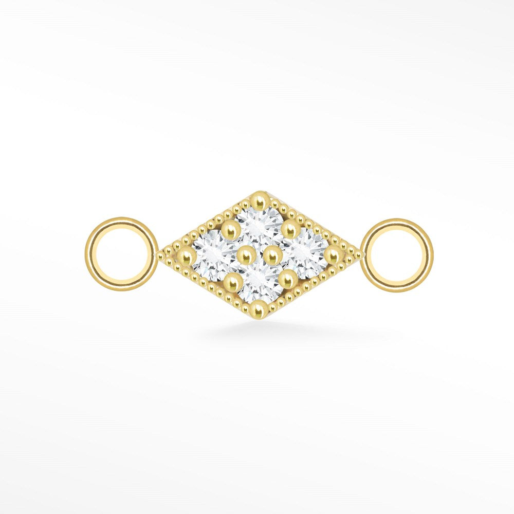 Wholesale Diamond Connectors 14K Yellow for Permanent Jewelry – Nina Wynn