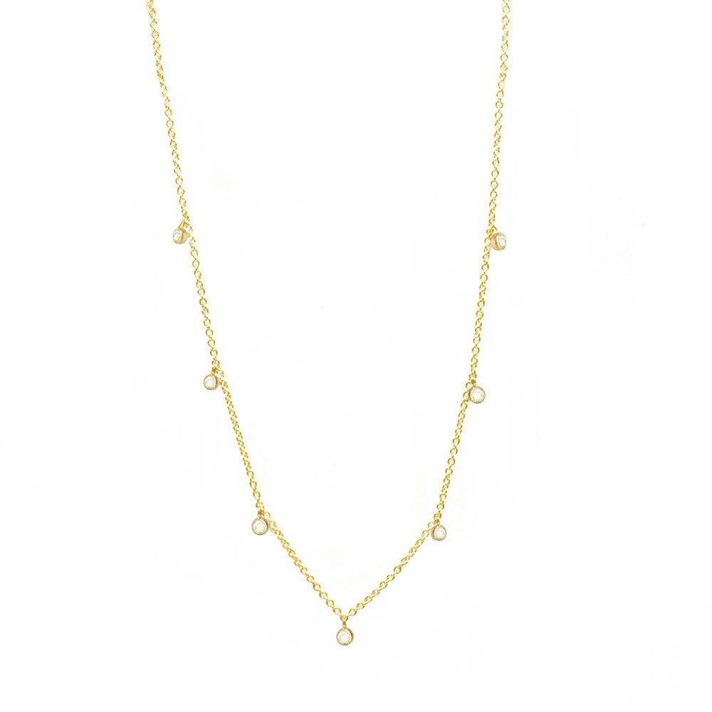Forged Diamond 18k Yellow Gold Necklace – Nina Wynn